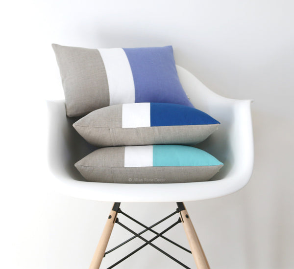 Mint Colorblock Pillow by Jillian Rene Decor